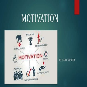 Motivation and Theories of Motivation | PPTX | Business and Finance