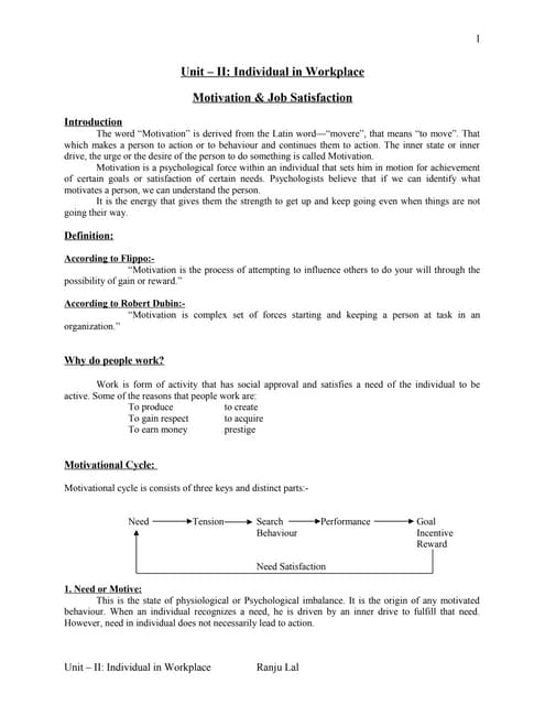 Cycle of motivation | PPTX