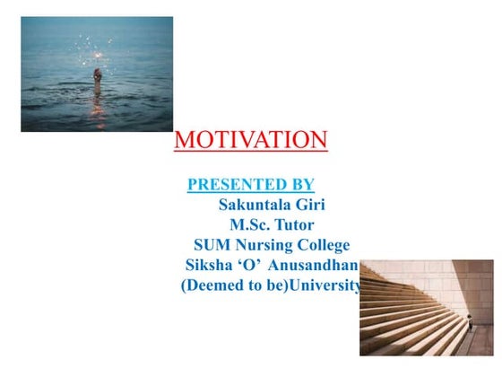 Motivation & Motivational drives and theories | PPTX | Science