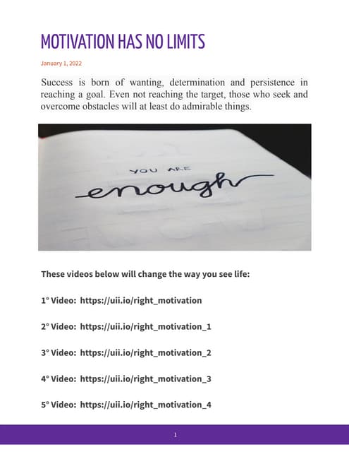 The motivation you need | PDF
