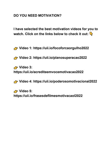 The motivation you need. | PDF
