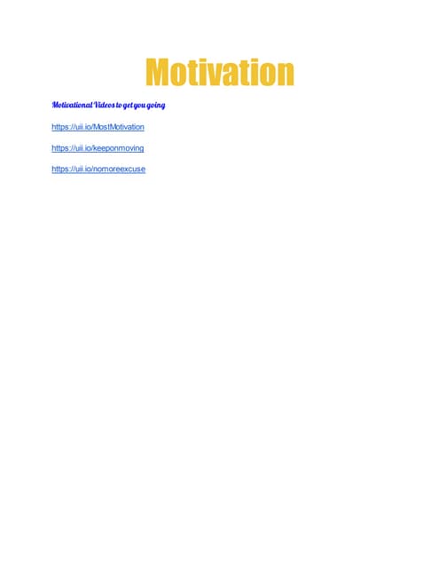 Great motivation today | PDF