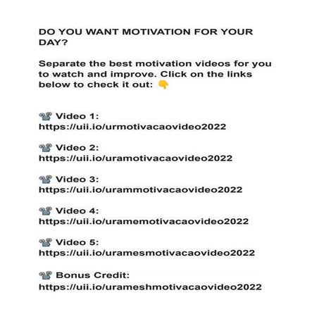 The motivation you need | PDF