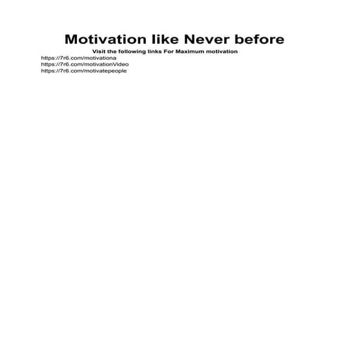 Motivation | PDF