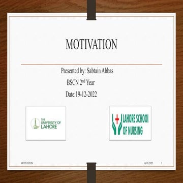 Motivation | PPT