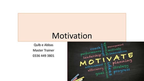 Motivation in research - Research Methodology - Manu Melwin Joy | PPTX