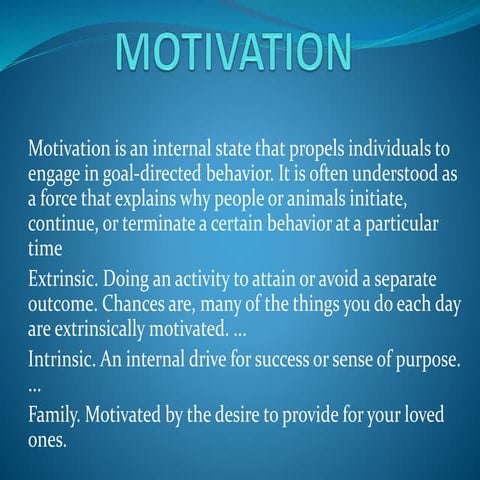 MOTIVATION.pptx TYPES,LEARNING,IMPORTANCE | PPTX
