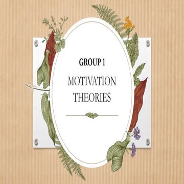 Motivation theory child and adolescent learners | PPT