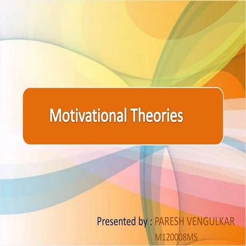 chapter-Motivation theories | PPT