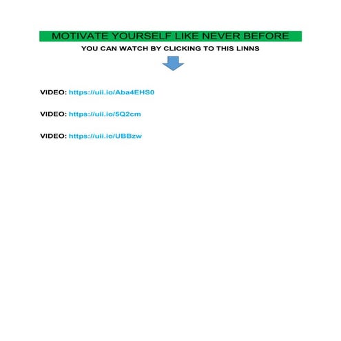 motivational video | DOCX