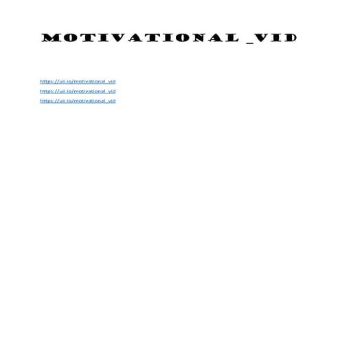 Motivational | PDF