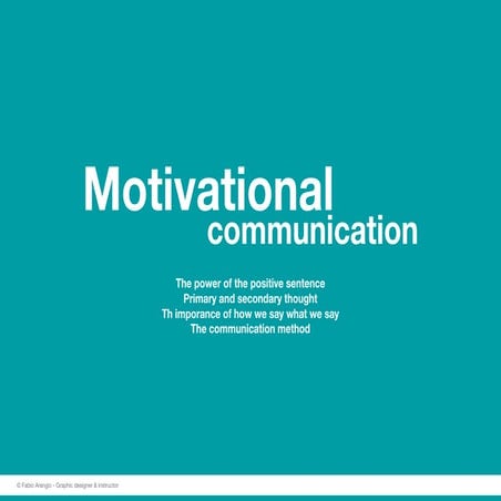 Motivational communication | PPT