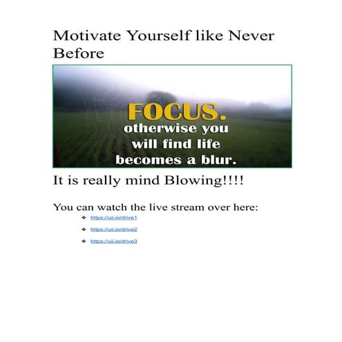Motivational drive | PDF