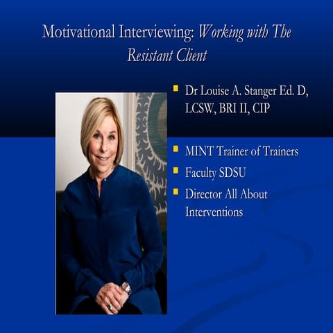 Motivational interviewing Training | PPT