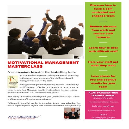 Motivational Management Masterclass | PDF