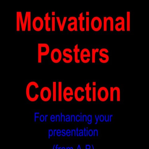 VTD - Motivational posters collection (a-b) | PPT