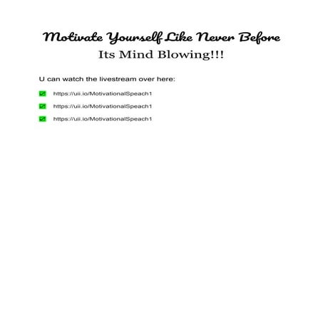 Motivational Speech Pdf