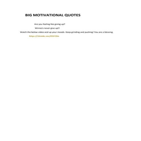 Motivational speech | PDF