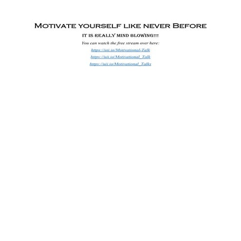 Motivational speeches links | PDF