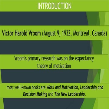 Motivational theory(vroom's) | PPTX