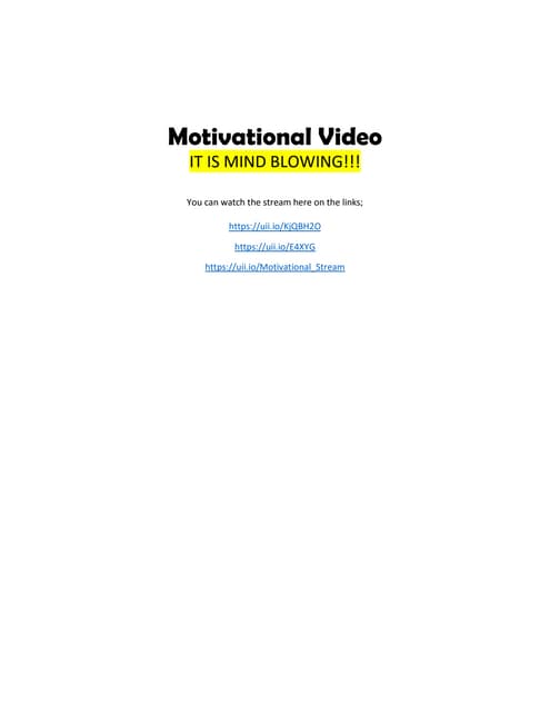 Motivational 101 | PDF