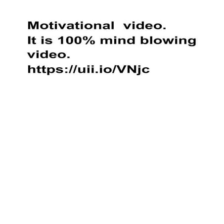 Motivational video | PDF