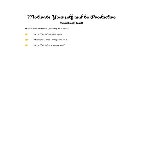 Motivational videos | PDF