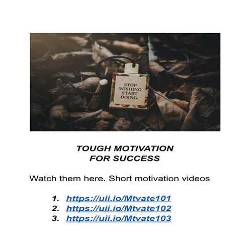 Motivational videos 1 | PDF