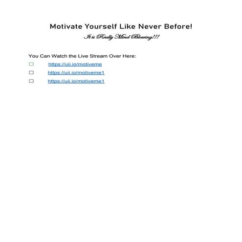 Motivational videos content | PDF