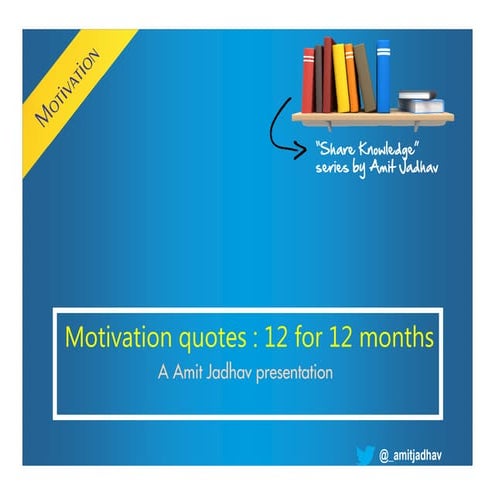 Motivation : 12 for 12 months | PDF