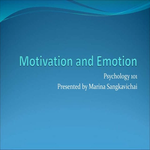 Motivation and Emotion Chapter 10 -2.ppt
