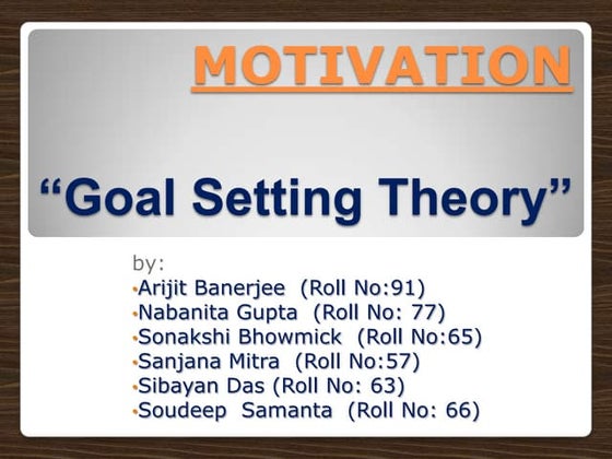 GOAL SETTING POWERPOINT | PPT