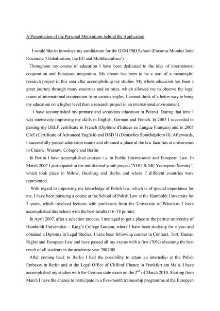 Sample job motivation letter | DOCX