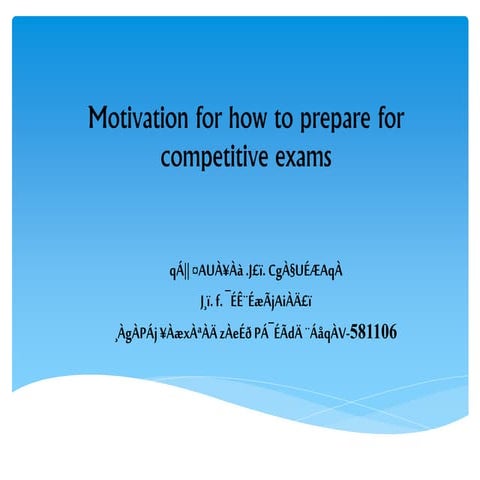 Motivation ppt | PPTX