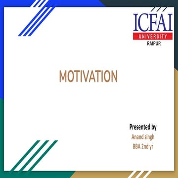 Motivation | PPT
