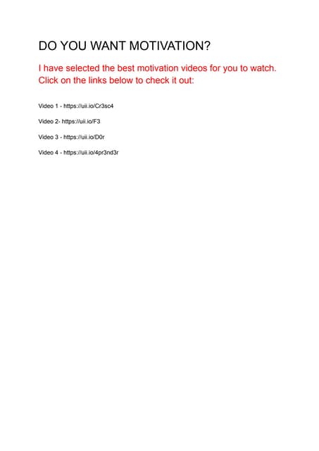 The motivation you need | PDF