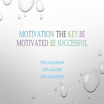 Motivation the key.PDF