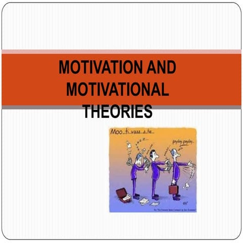 Motivation theories | PPTX