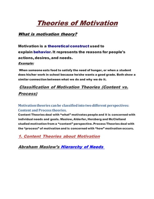 1 yr b sc unit 4, motivation | PPT
