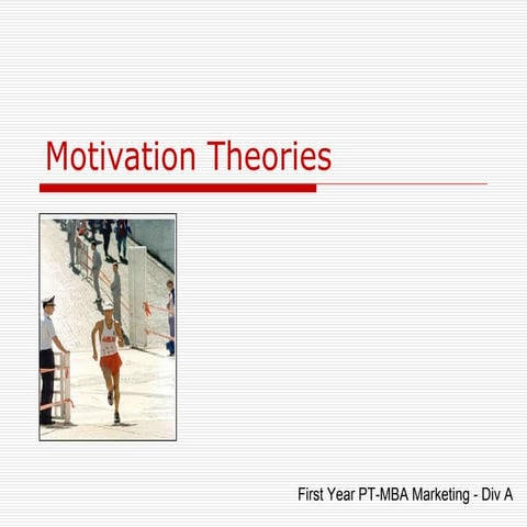 Motivation Theories | PPT