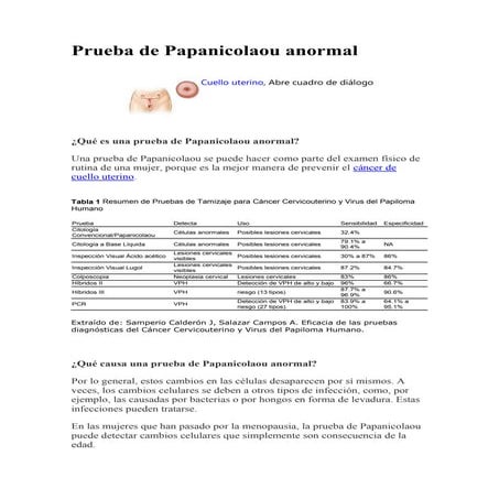 Prueba de Papanicolaou | PPTX