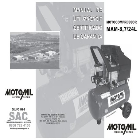 Motomil compressor mam 8,7 24l | PDF