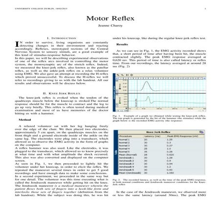 Motor reflex | PDF