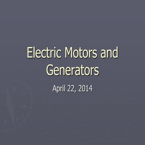 Motor and generators | PPTX