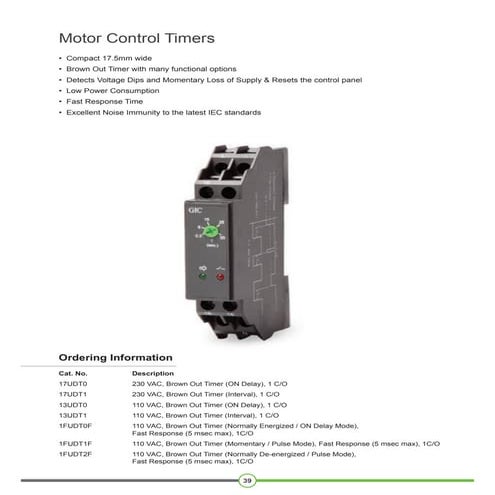 Motor control timers | PDF
