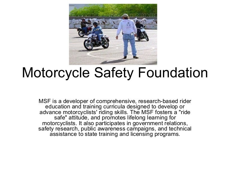 Motorcycle Safety Foundation Powerpoint