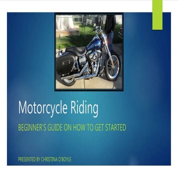 Motorcycle riding | PPTX