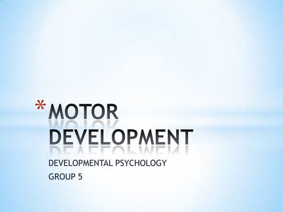 Motor skills | PPTX