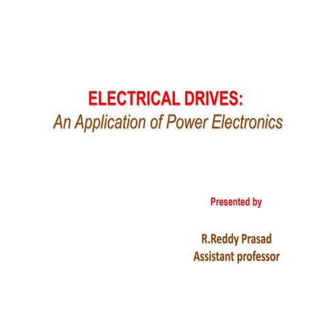 Lecture-2 : Applications of Power Electronics | PDF