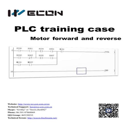Plc traning case---Motor forward and reverse | PDF
